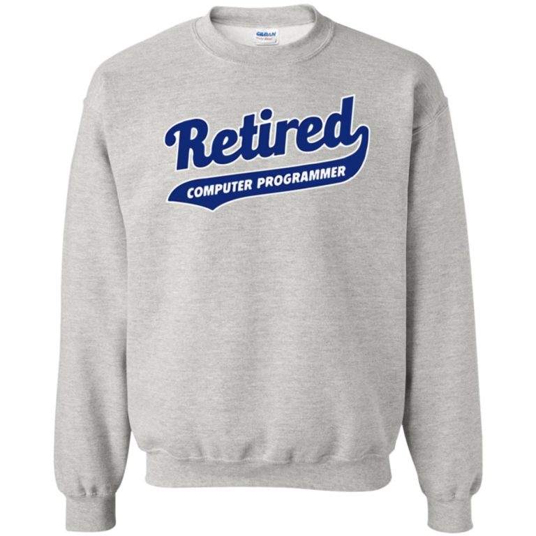 Job Retirement Gift for Retired Computer Programmer T-Shirt Long Sleeve ...