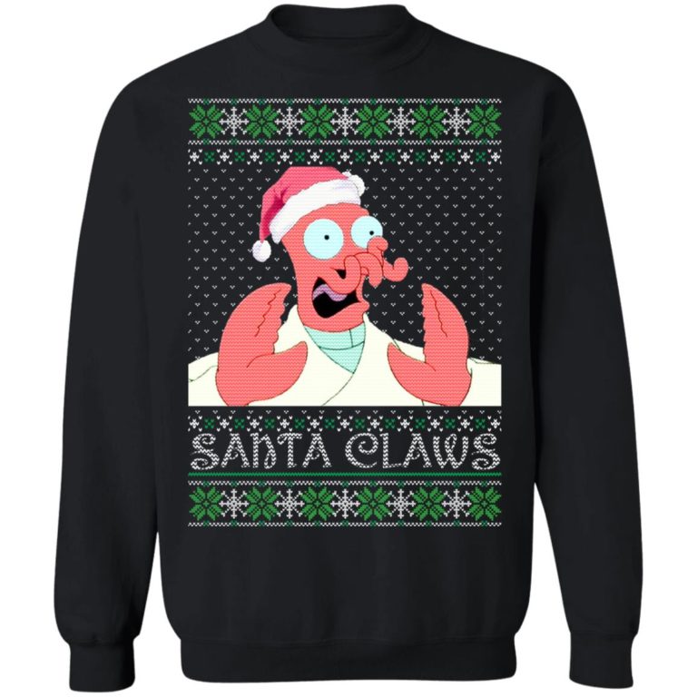Zoidberg Santa Claws Christmas Ugly Sweatshirt Tank Hoodie - Q-Finder ...