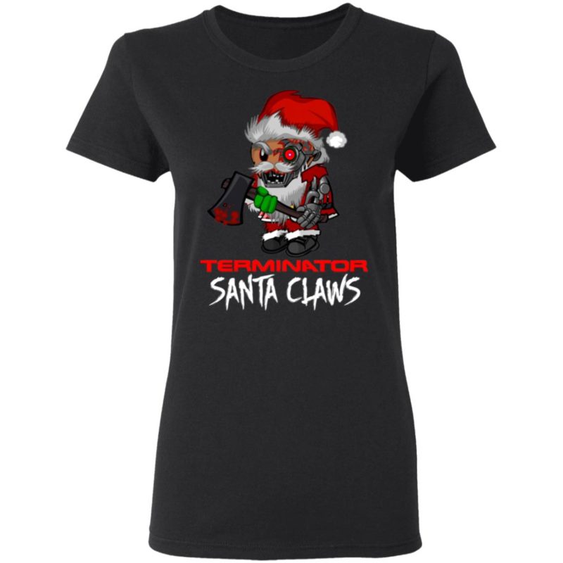 Terminator Santa Claws Christmas Sweatshirt Hoodie Ls - Q-Finder ...