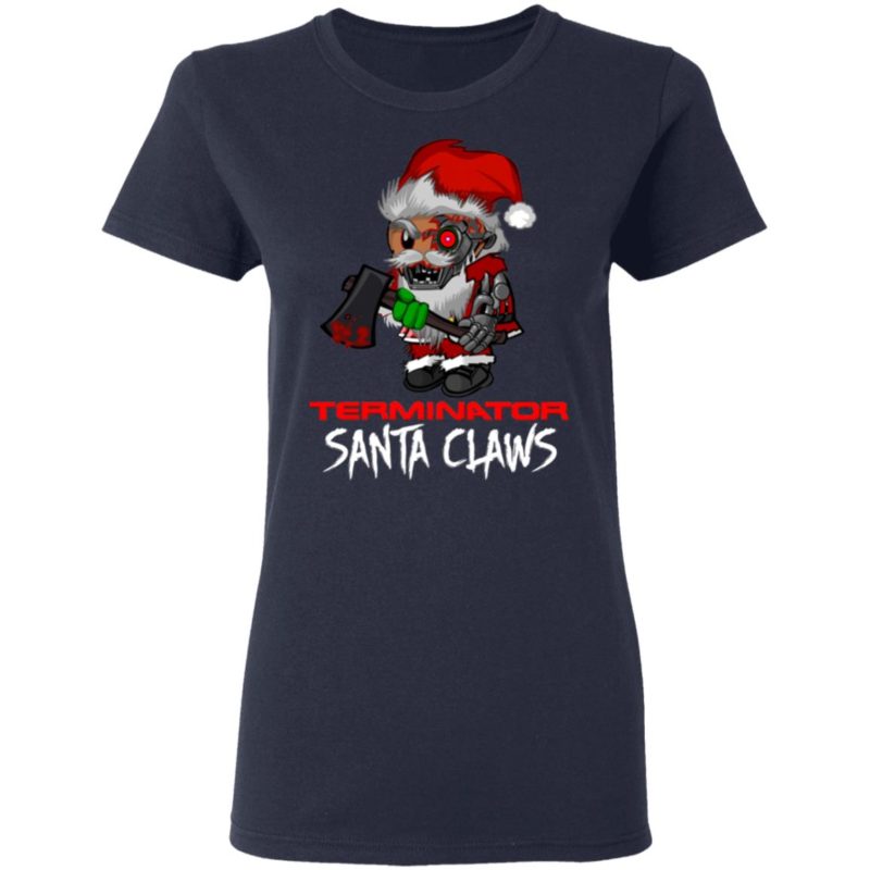 Terminator Santa Claws Christmas Sweatshirt Hoodie Ls - Q-Finder ...