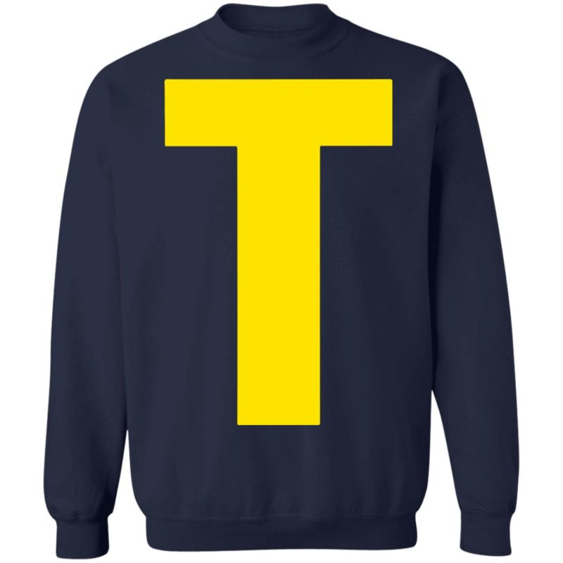 Initials Letter T-Theodore Chipmunk Christmas Shirt Sweater Hoodie - Q ...