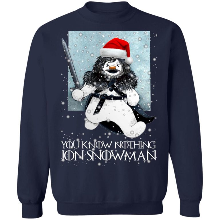 Game of Thrones Christmas You Know Nothing Jon Snowman GOT Funny ...
