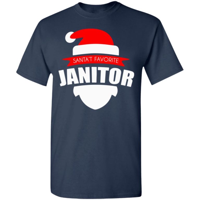 Santa’s Favorite Janitor Funny Christmas Shirt Long Sleeve - Q-Finder ...
