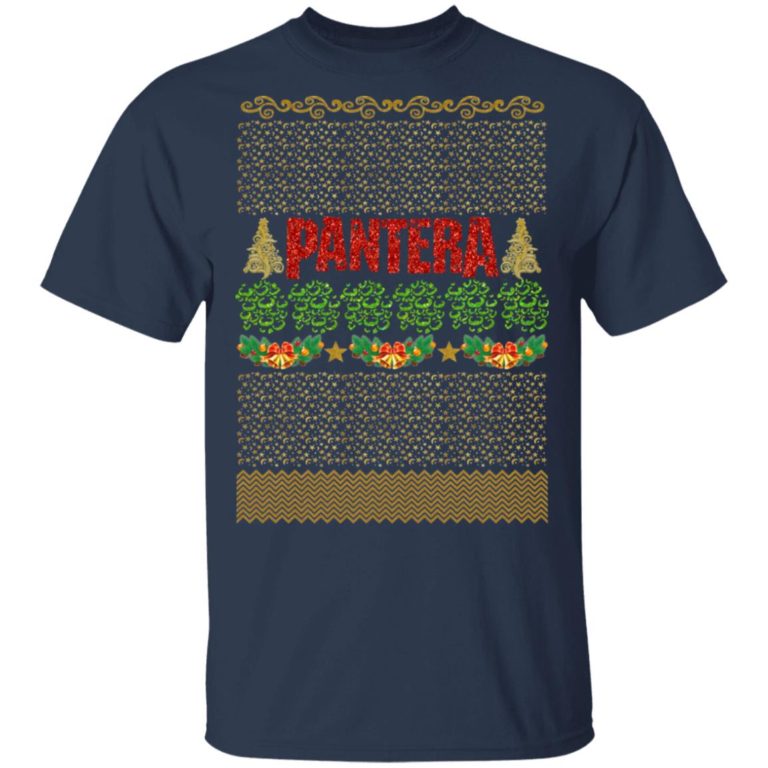 Pantera Ugly Christmas Sweater Long Sleeve Hoodie - Q-Finder Trending ...