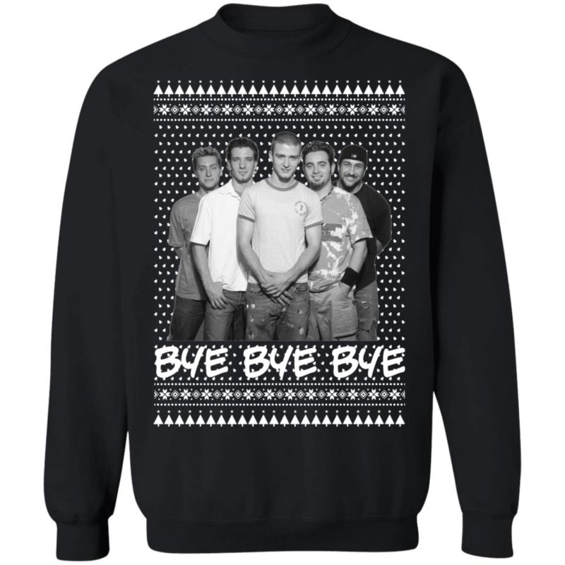 Nsync Bye Bye Bye Ugly Christmas Sweater Hoodie LS - Q-Finder Trending ...