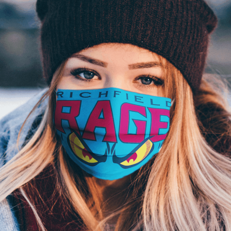 Charlotte Rage Arena Football Face Masks - Q-Finder Trending Design T Shirt