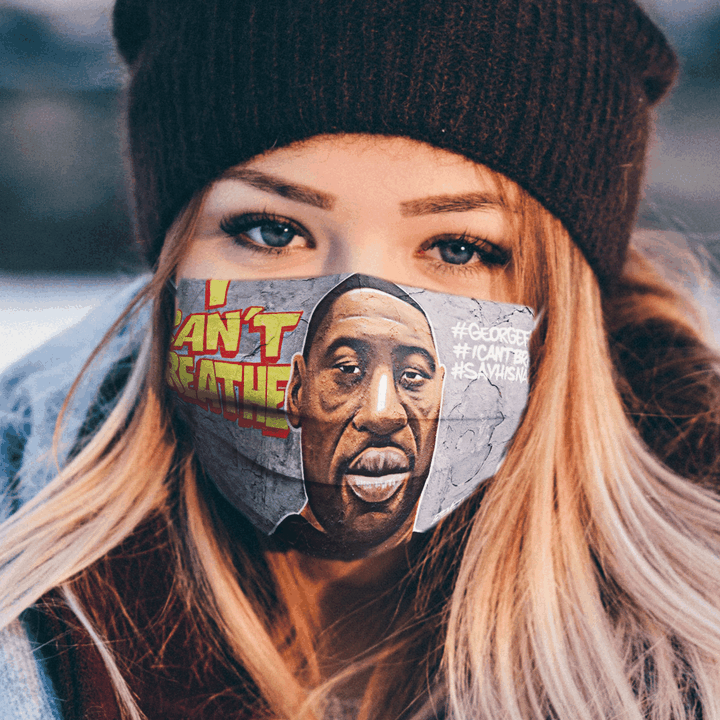 I Can’t Breathe George Floyd face mask - Q-Finder Trending Design T Shirt