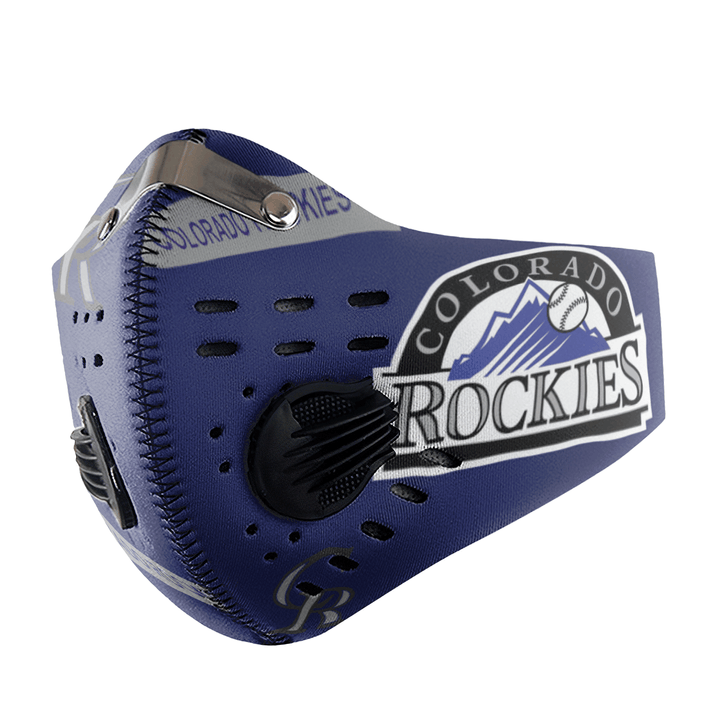 COLORADO ROCKIES FACE MASK SPORT WITH FILTERS CARBON PM 2.5 - Q-Finder ...