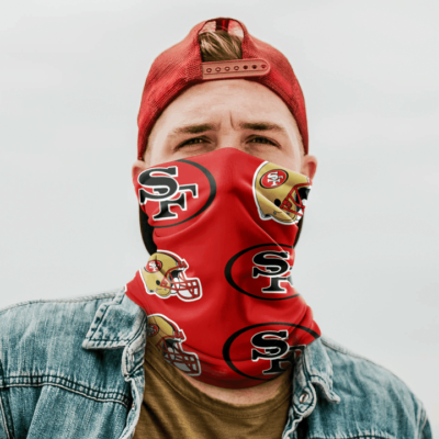 SAN FRANCISCO 49ERS FOOTBALL NECK GAITER - Q-Finder Trending Design T Shirt