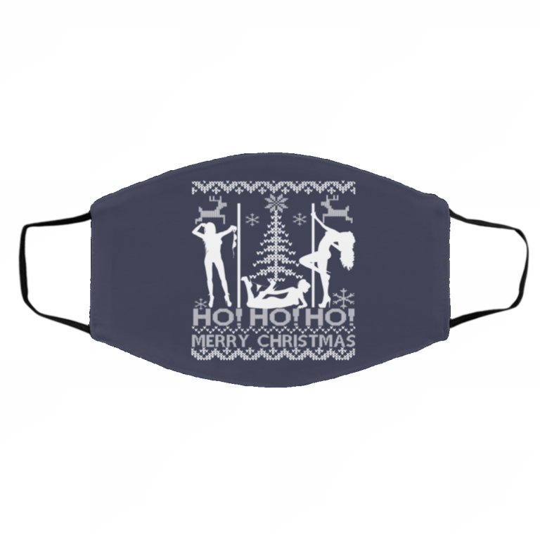 Ho Ho Ho Strippers X-Mas Ugly Christmas face mask - Q-Finder Trending ...