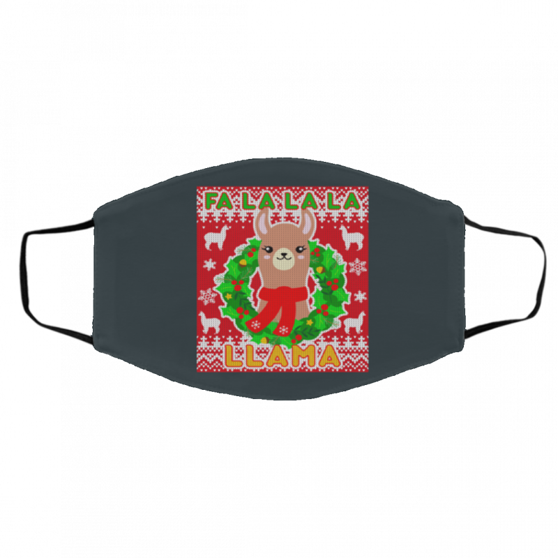 Christmas Fa La La La Llama Ugly Christmas face mask - Q-Finder ...