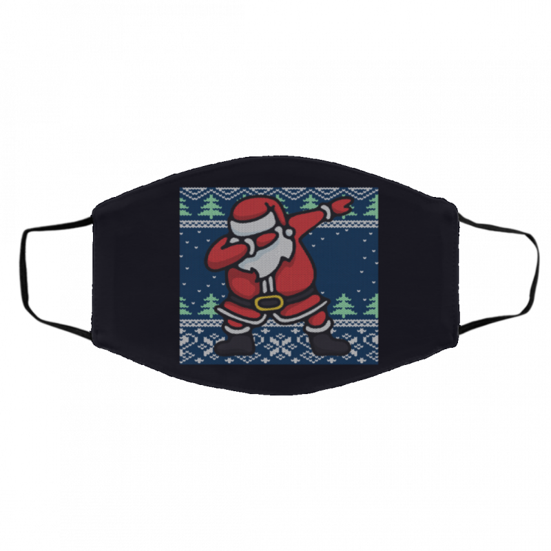 Dabbing Santa Claus Ugly Christmas face mask - Q-Finder Trending Design ...