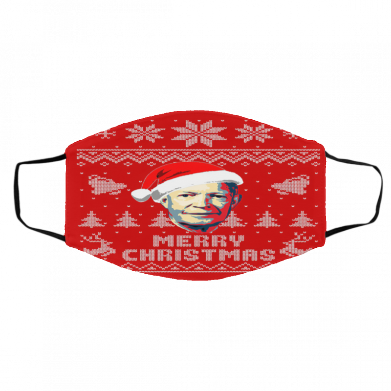 Eisenhower Merry Ugly Christmas face mask - Q-Finder Trending Design T ...