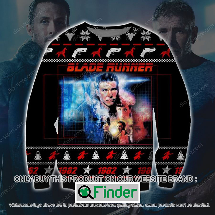 Blade Runner 1982 Black Knitted Wool Sweater – LIMITED EDITION - Q ...