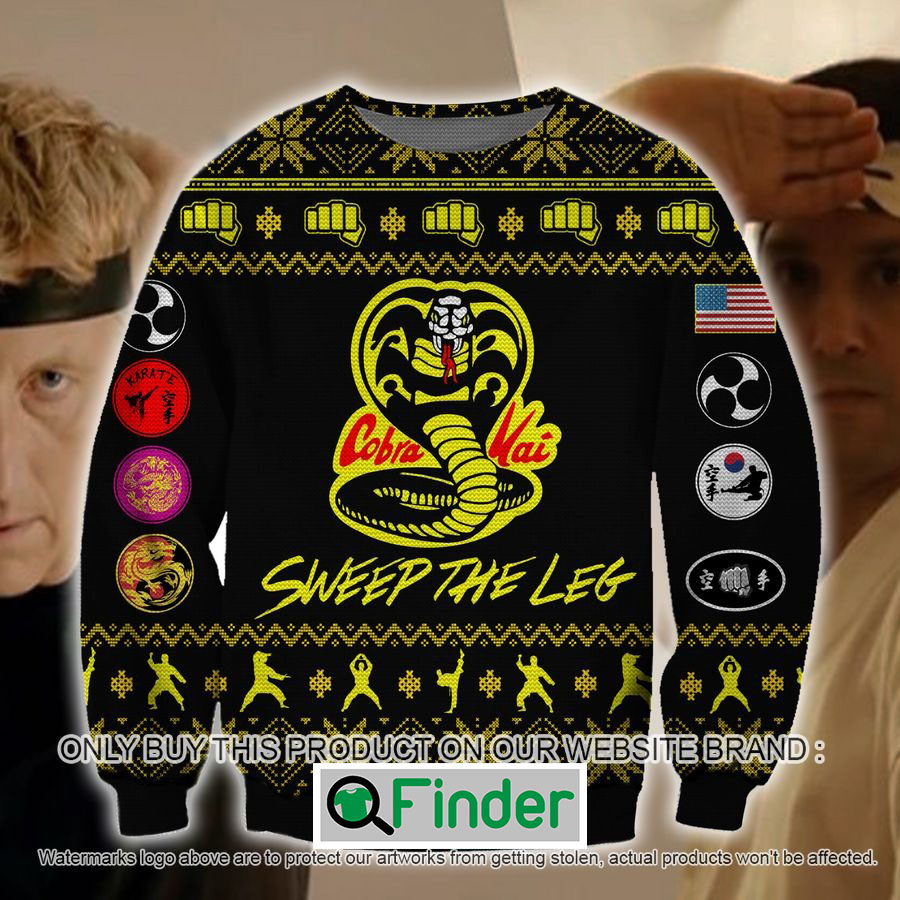Cobra Kai Sweep The Leg Knitted Wool Sweater – LIMITED EDITION - Q ...