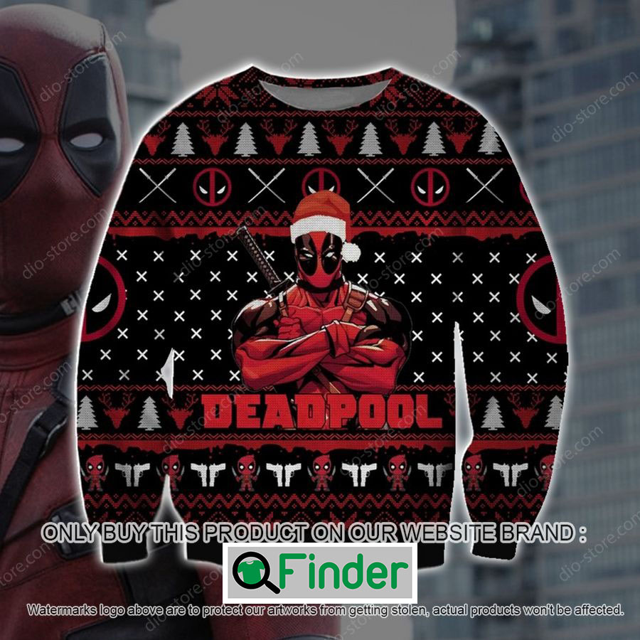 Deadpool Black Knitted Wool Sweater – LIMITED EDITION - Q-Finder ...