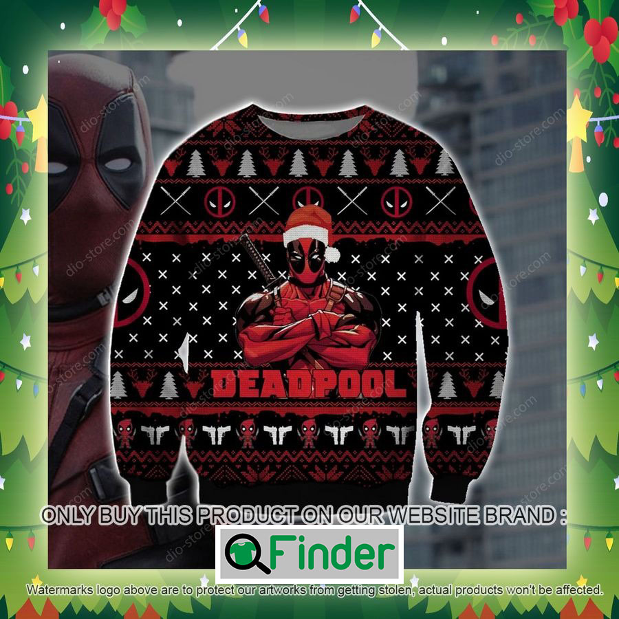 Deadpool Black Knitted Wool Sweater – LIMITED EDITION - Q-Finder ...