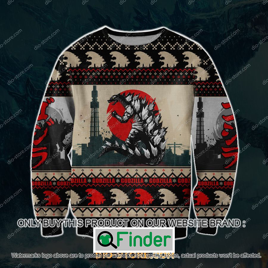 Godzilla Knitted Wool Sweater – LIMITED EDITION - Q-Finder Trending ...
