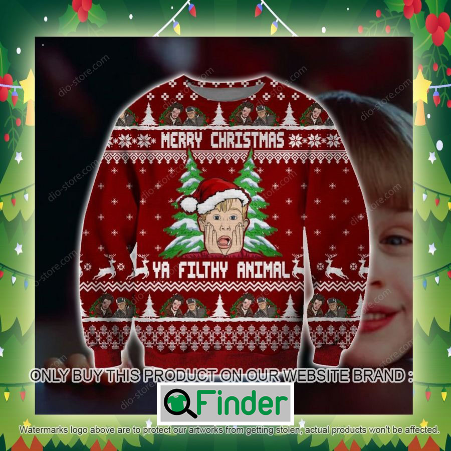 Home Alone Kevin Ya Filthy Animal Knitted Wool Sweater – LIMITED ...