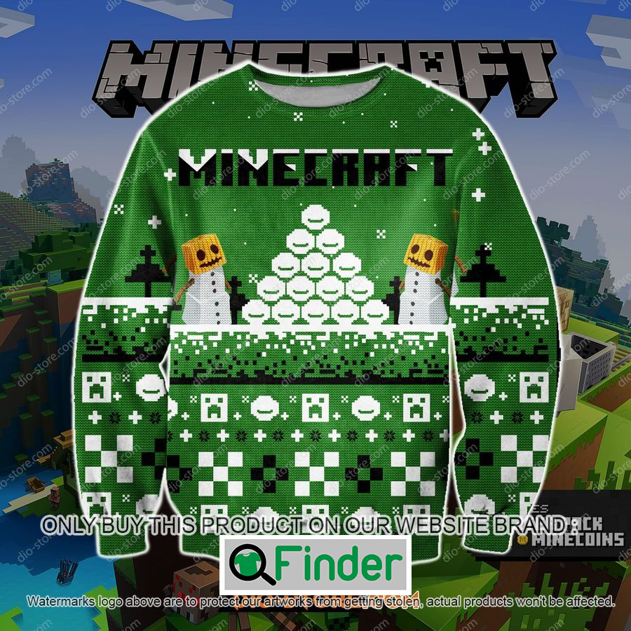 Minecraft Game Knitted Wool Sweater – LIMITED EDITION - Q-Finder ...