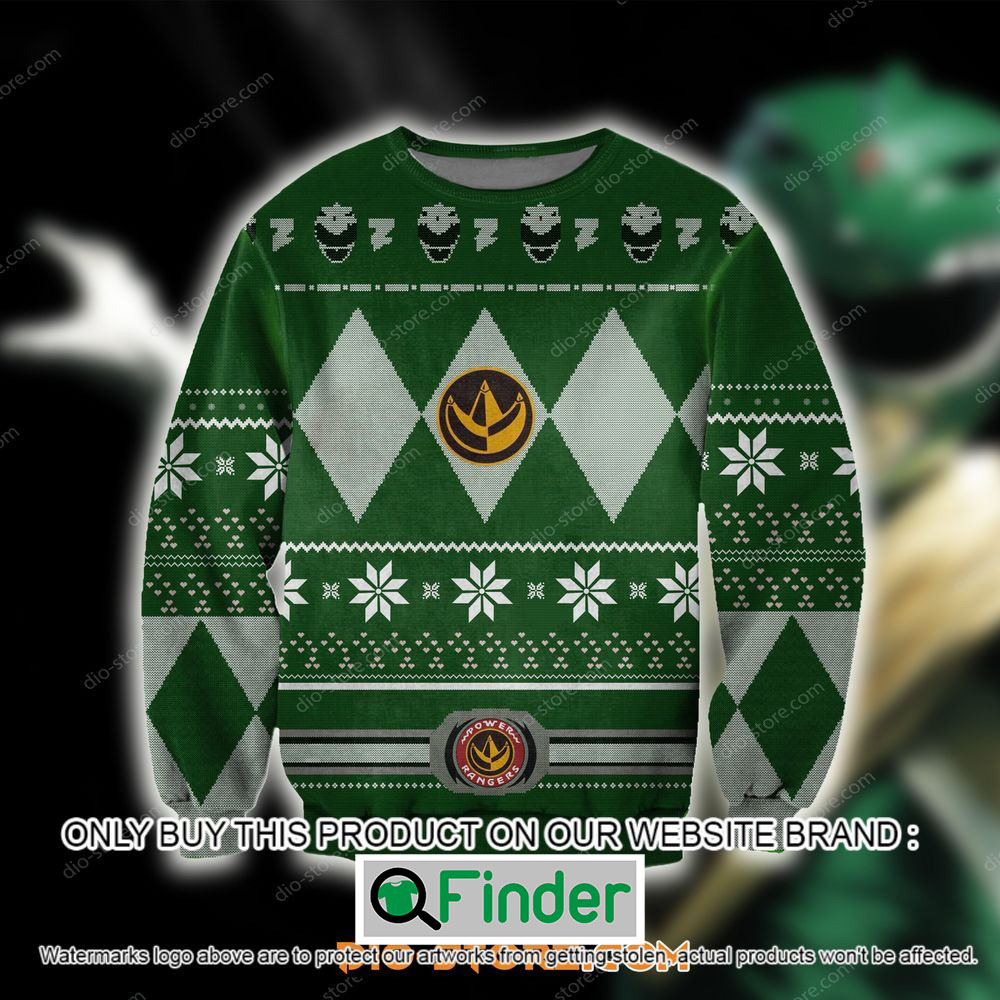 Power Rangers Green Christmas Ugly Sweater – LIMITED EDITION - Q-Finder ...